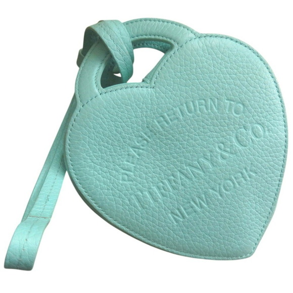 Tiffany & Co. | Bags | Tiffany Co Heart Shape Taurillon Blue Coin Case ...